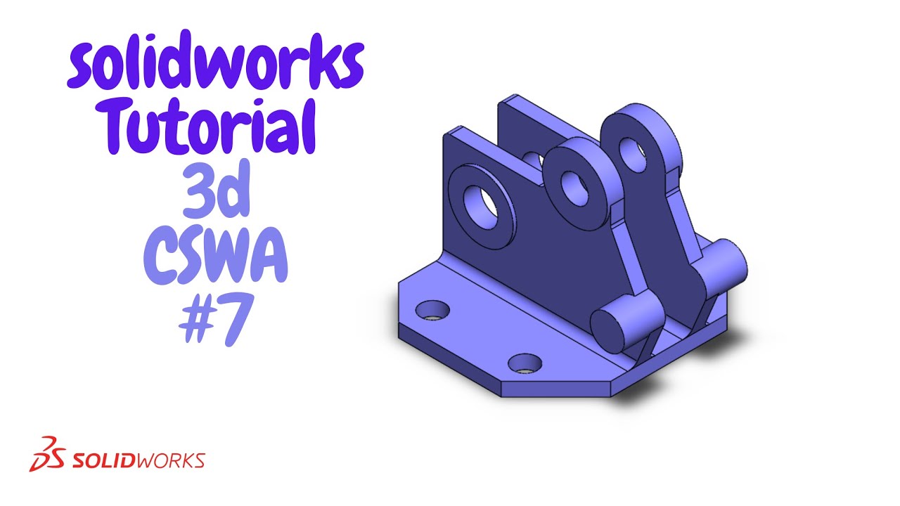 Tutorial menggambar Latihan CSWA Solidworks | SOLIDWORKS DRAWING ...