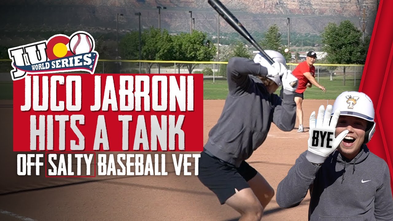 College Jabroni Hits A Tank Off Salty Baseball Vet | JUCO WORLD SERIES ...