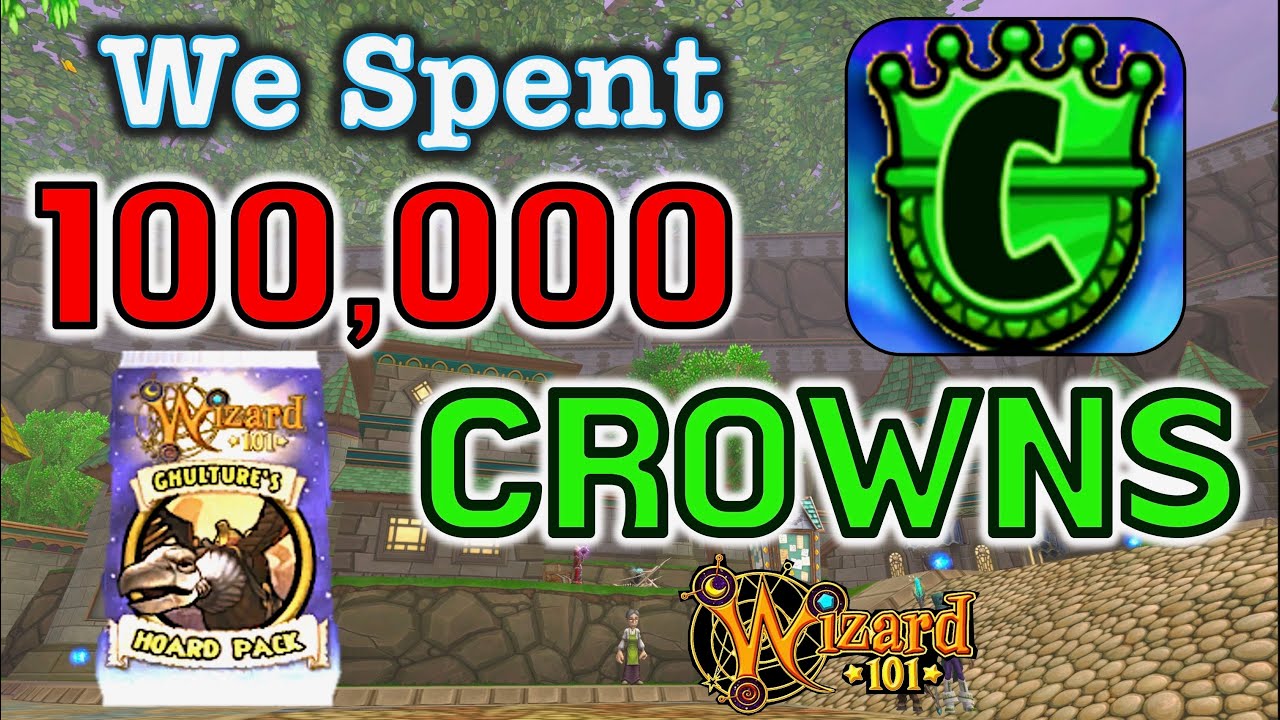 Wizard101 - We Spent 100,000 Crowns On Ghulture's Hoard Packs! - YouTube