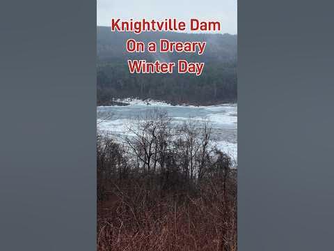 Knightville Dam on a Dreary Winter Day - YouTube