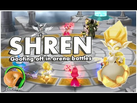 SUMMONERS WAR : Shren the Light High Elemental (Goofing off and testing ...