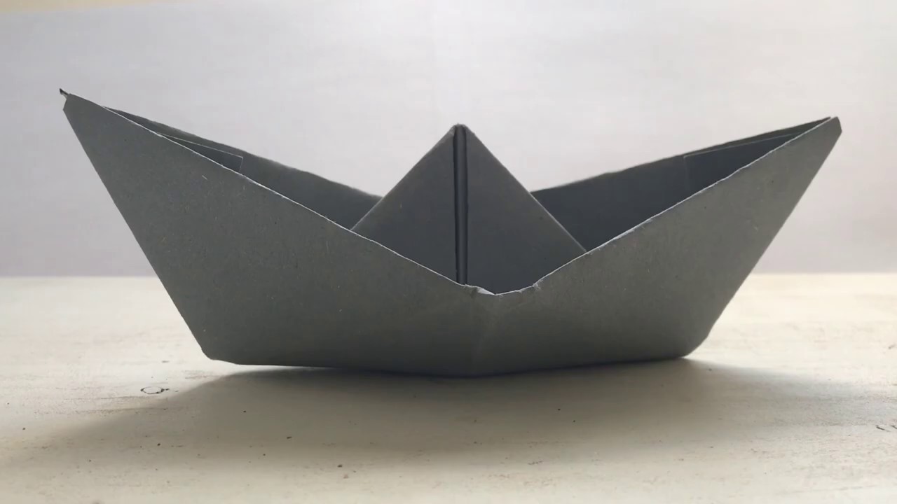 Papierschiff falten-Papier falten-Origami Boot-Einfaches Schiff ...