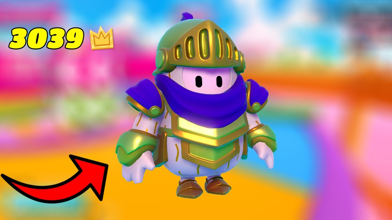 Getting The Full Golden Knight In Fall Guys (MAX RANK!!!) - YouTube