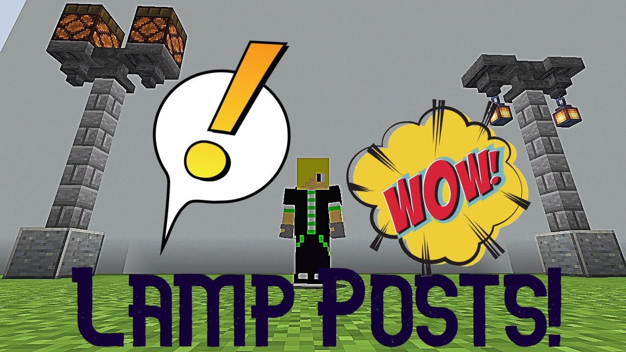 How to build Street Lamp Posts in Minecraft 1.15 | creative 101 ...