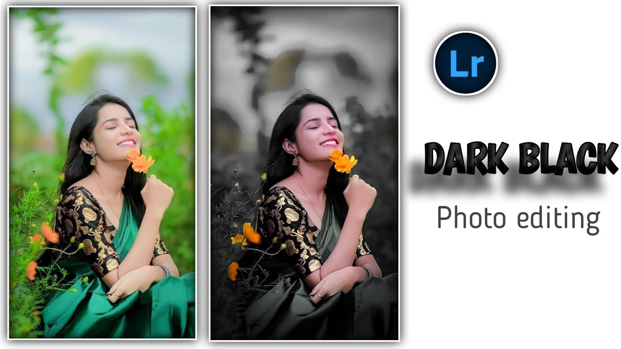HOW TO EDIT DARK BLACK PHOTO EDITING LR (LIGHT ROOM) - YouTube