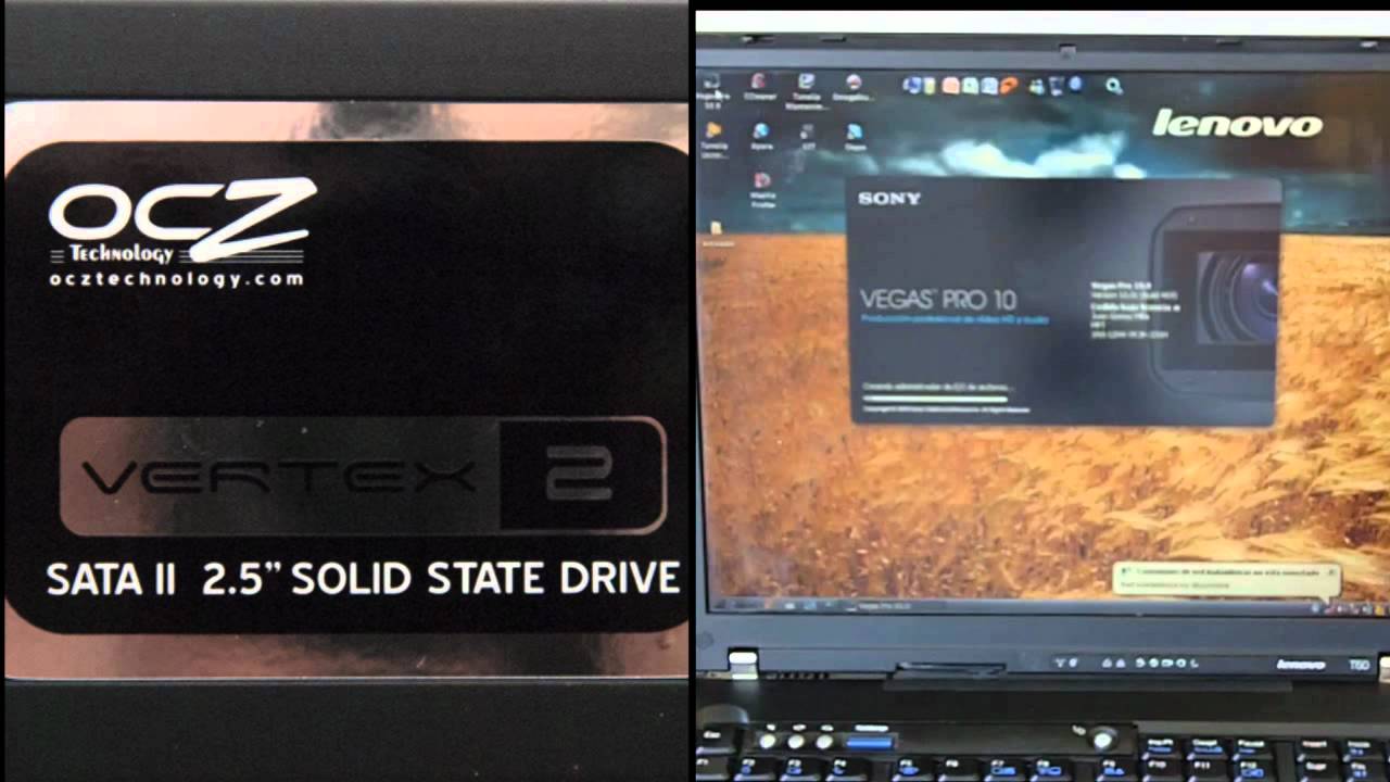 Sony Vegas Pro 10 Boot Race: SSD v/s HDD - YouTube