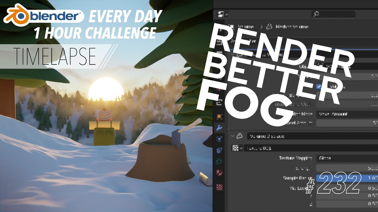 Quick Fog in Blender with Volumes. Skip the Smoke Sim! - Blender Every ...