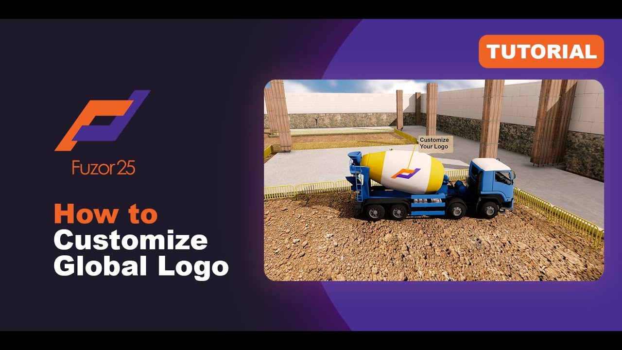 [Fuzor 2025] How to use logo customization - YouTube