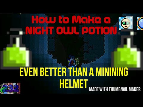 How to Make a NIGHT OWL POTION in Terraria - YouTube