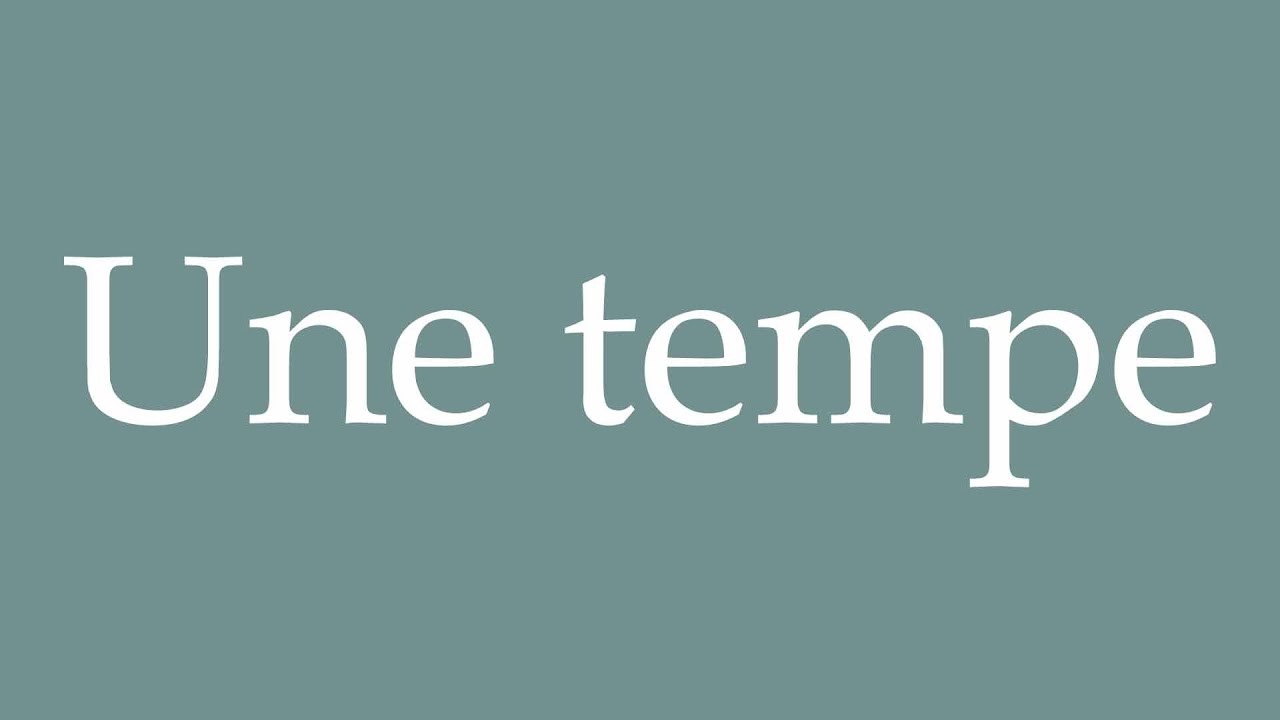 How to Pronounce ''Une tempe'' (A temple) Correctly in French - YouTube