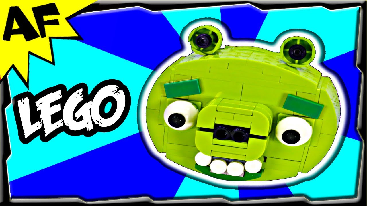 Custom Lego Angry Birds BAD PIGGIE MOC - Animated Review with Building ...