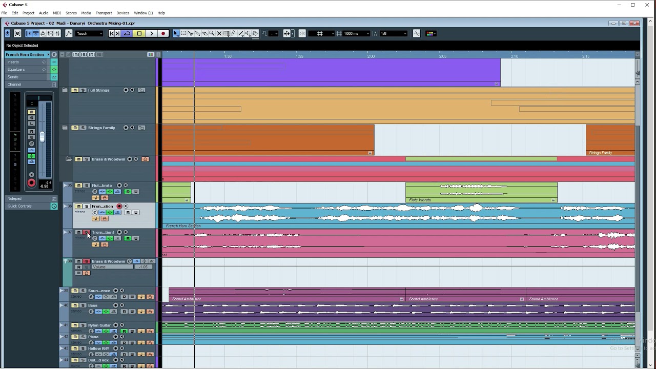 05 Cubase 5 Brass family Mixing ပြုလုပ်ပုံ - YouTube