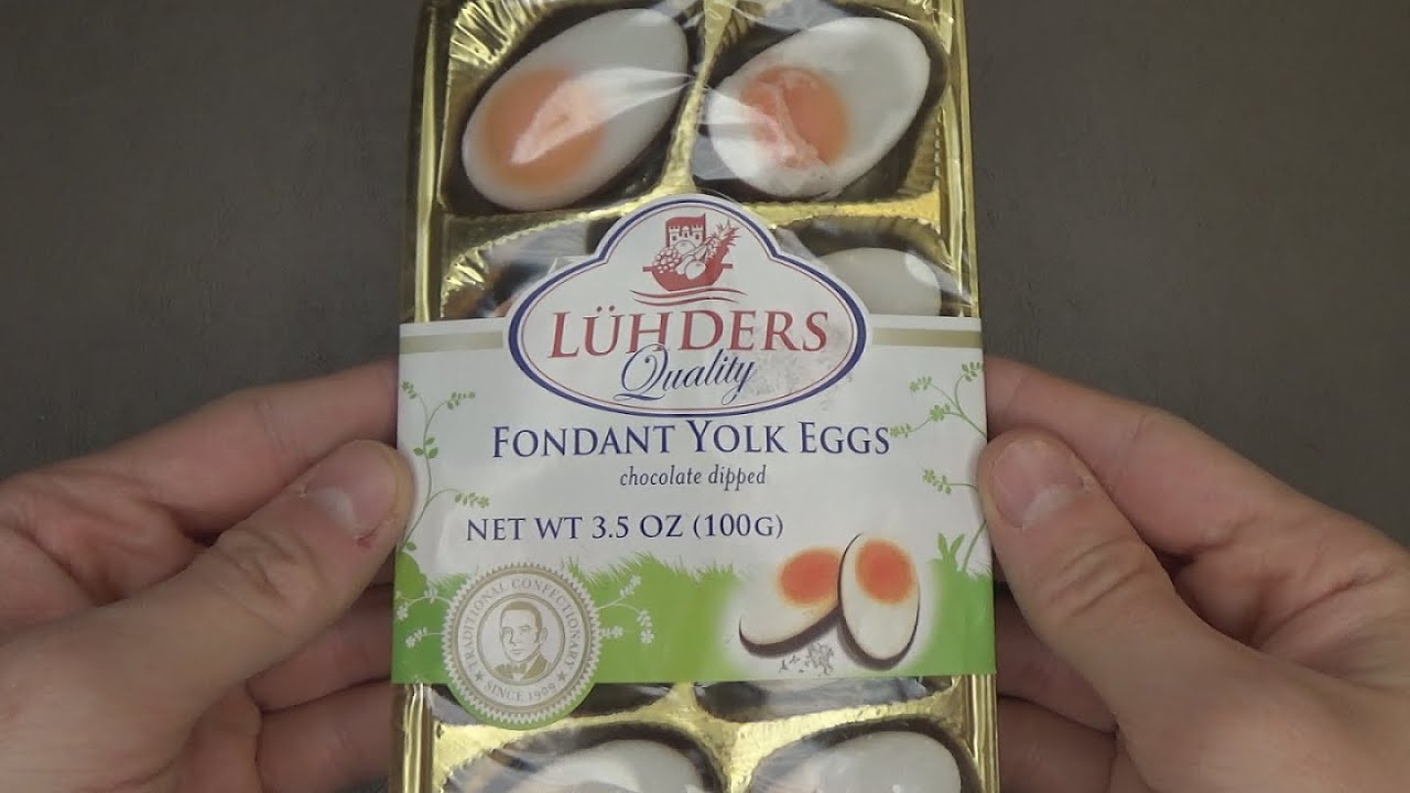 Taste Testing - Luhders Fondant Yolk Eggs - YouTube
