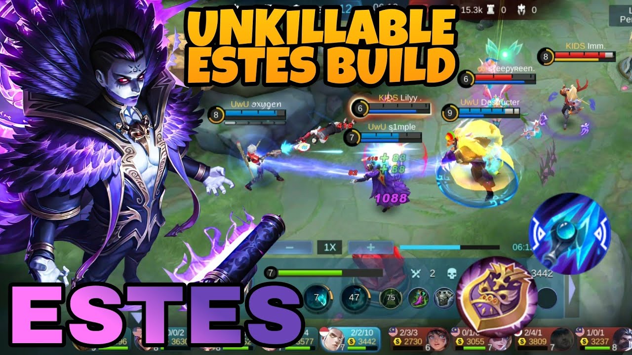 UNKILLABLE ESTES BUILD | ESTES BEST BUILD & EMBLEM 2021 | MOBILE LEGEND ...