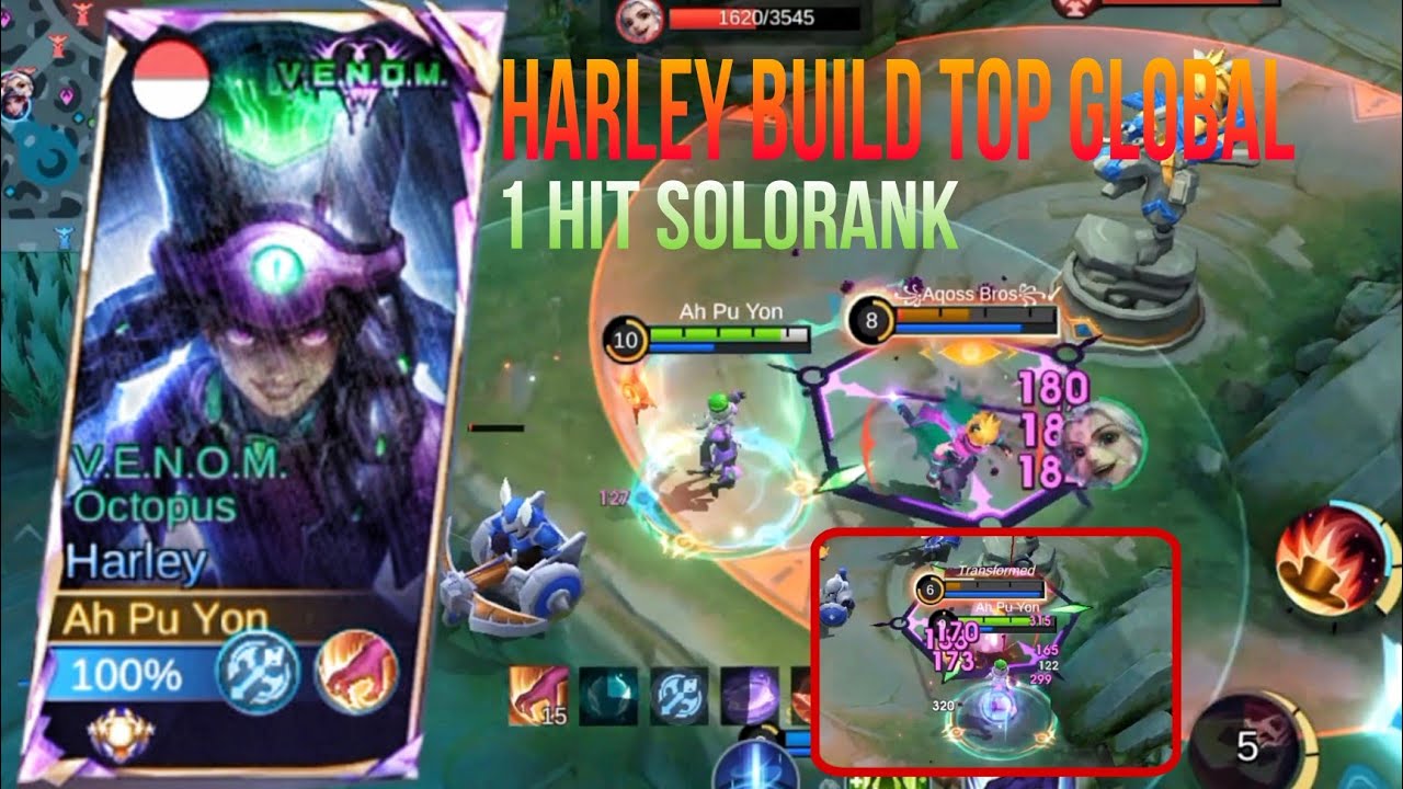 HARLEY BEST BUILD TOP GLOBAL 1HIT SOLORANK!! (harley build one hit ...