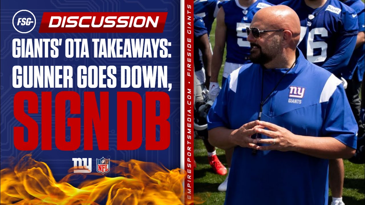 Giants' OTA Takeaways: Gunner Goes Down, Steve Smith Jr. Trains the ...