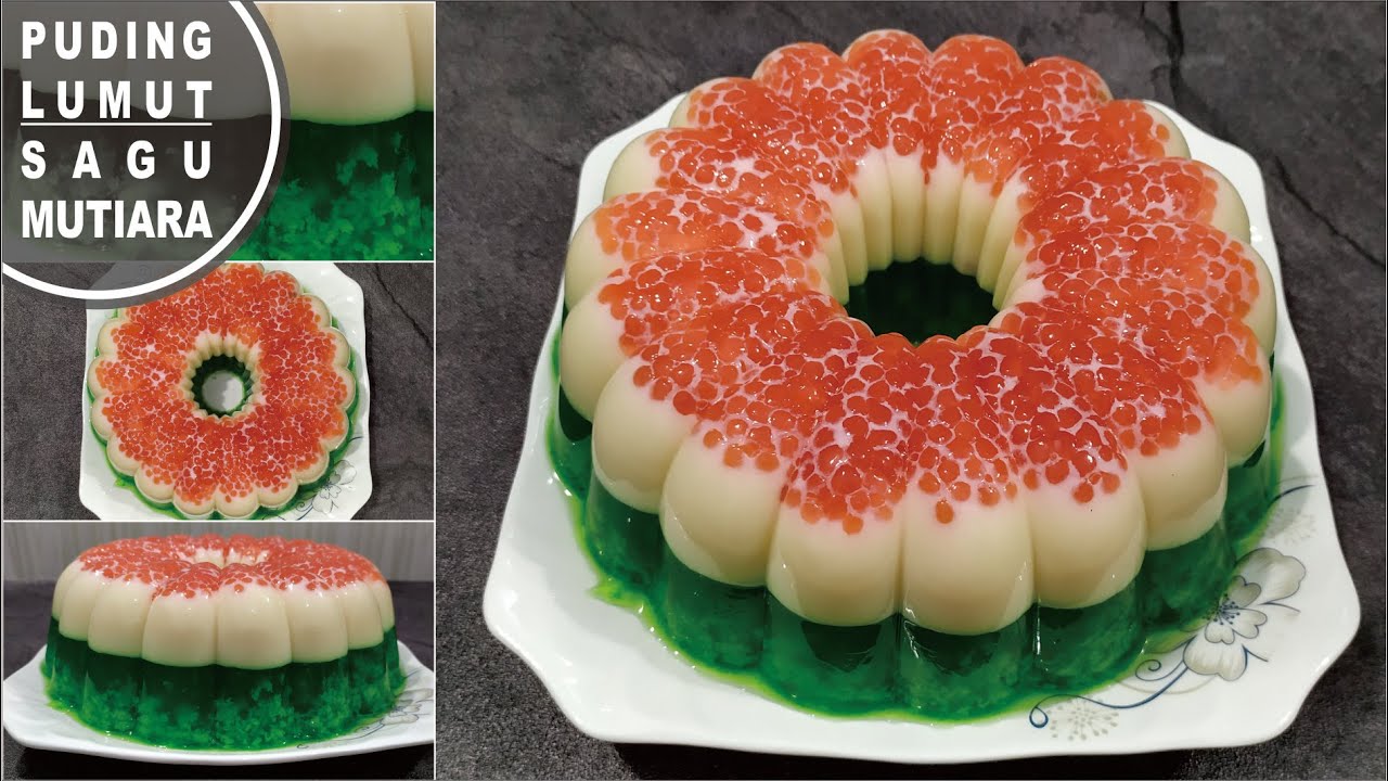Resep Puding Lumut Sagu Mutiara | Pearl Sago Moss Pudding Recipe - YouTube