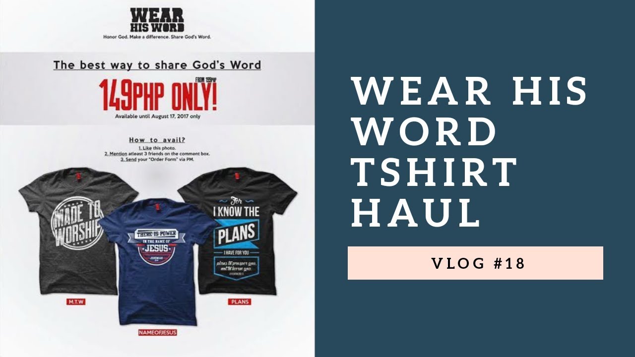 Vlog #18 Wear His Word Haul - YouTube