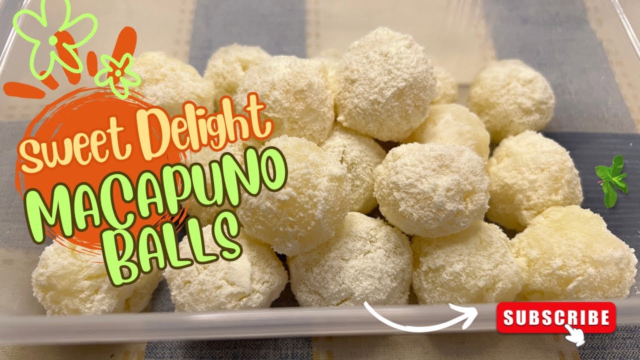 Pinoy Dessert: Macapuno Balls Very easy and Yummy - YouTube
