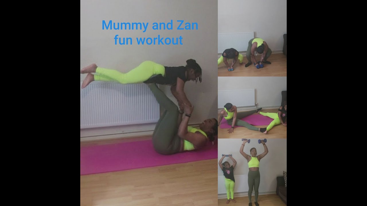 Mummy and Zan workout #kidsworkout - YouTube