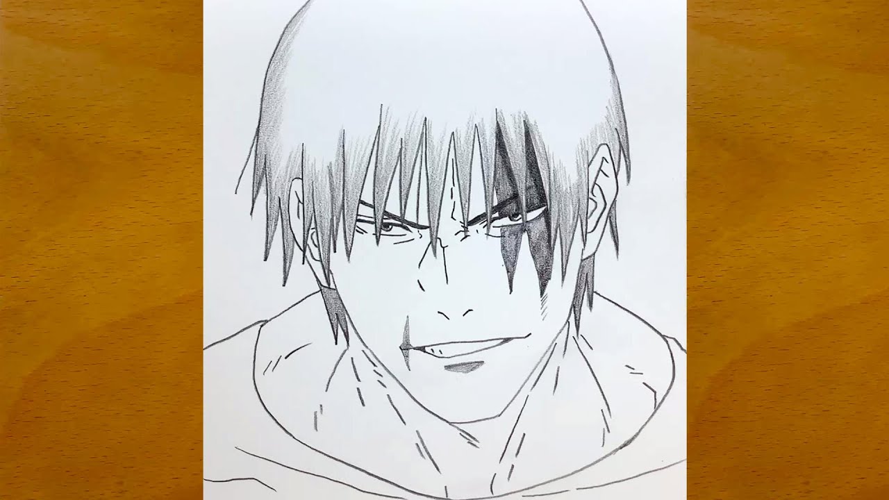 How to Draw Toji Fushiguro from Jujutsu Kaisen | step by step | Draw ...