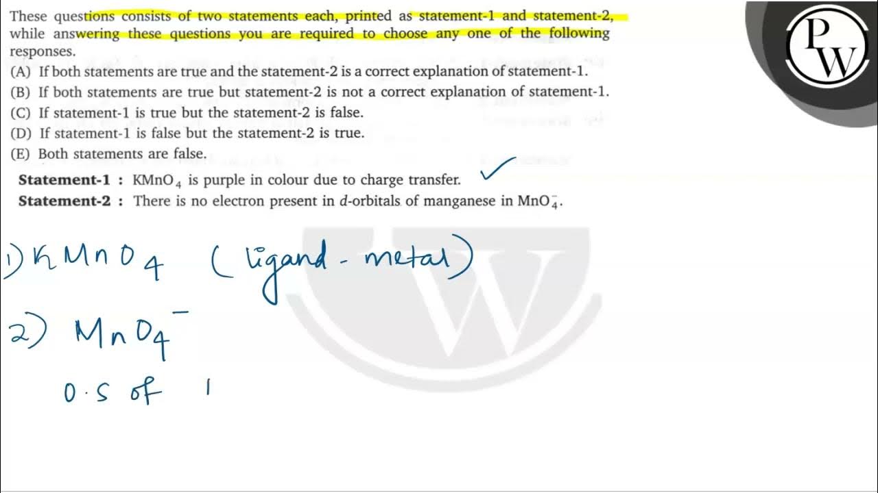 These questions consists of two statements each, printed as statement-1 and statement-2, while a ...