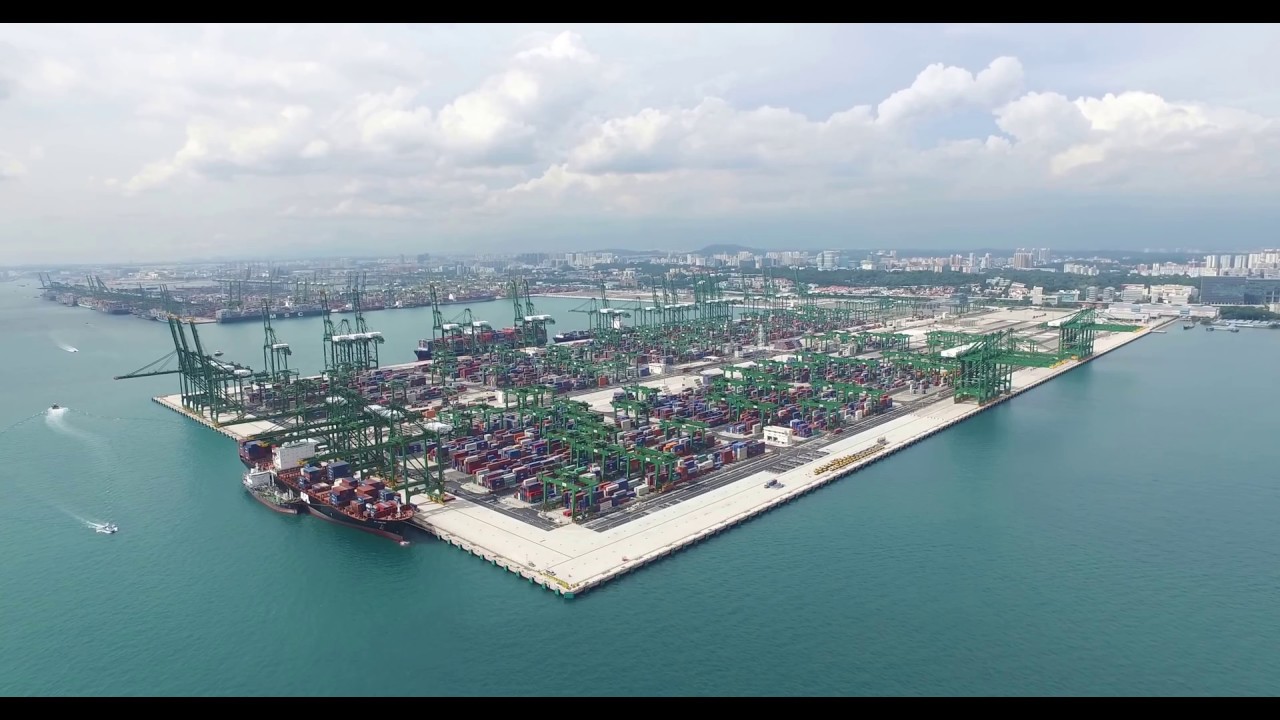 Pasir Panjang Terminals Aerial Shoot - YouTube