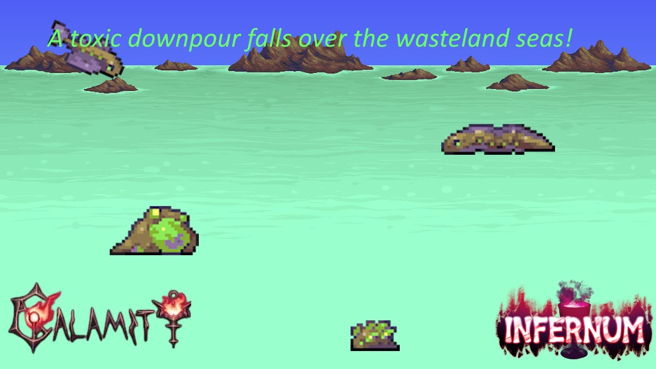 Terraria Calamity Infernum Acid Rain (tier 1) - YouTube