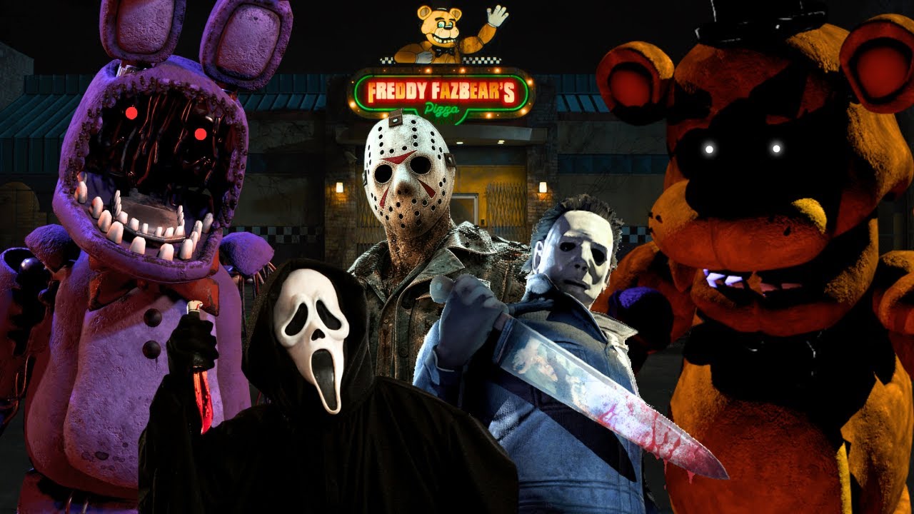 WHICH HORROR SLASHERS CAN SURVIVE FNAF?! - YouTube