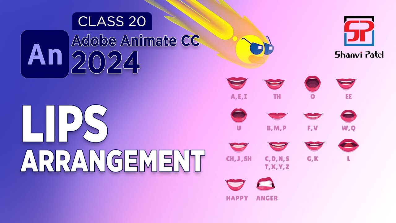 Adobe Animate CC 2024: Lips Arrangement | 2D Animation | 2D Cartoon ...