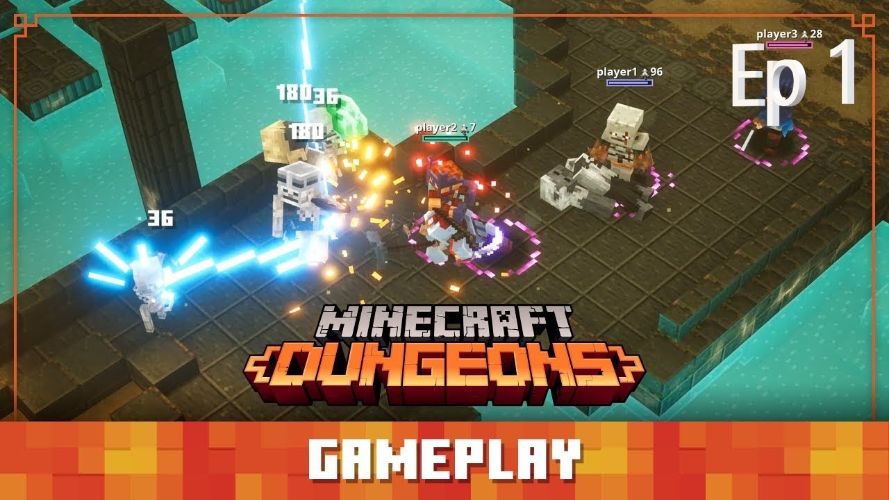 Minecraft Dungeons - Ep 1 - Obsidian Chest Dungeon - YouTube