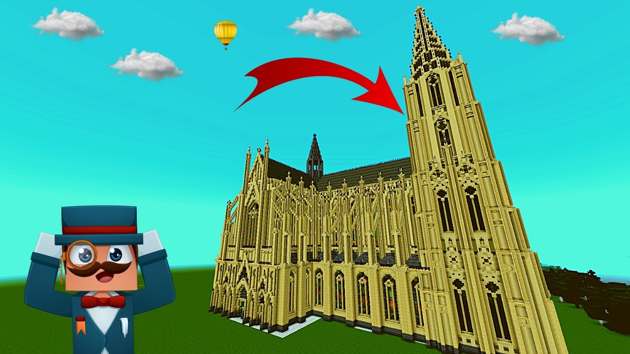 Minecraft Wir bauen den Kölner Dom #029🏰 Turm und Turmspitze - YouTube