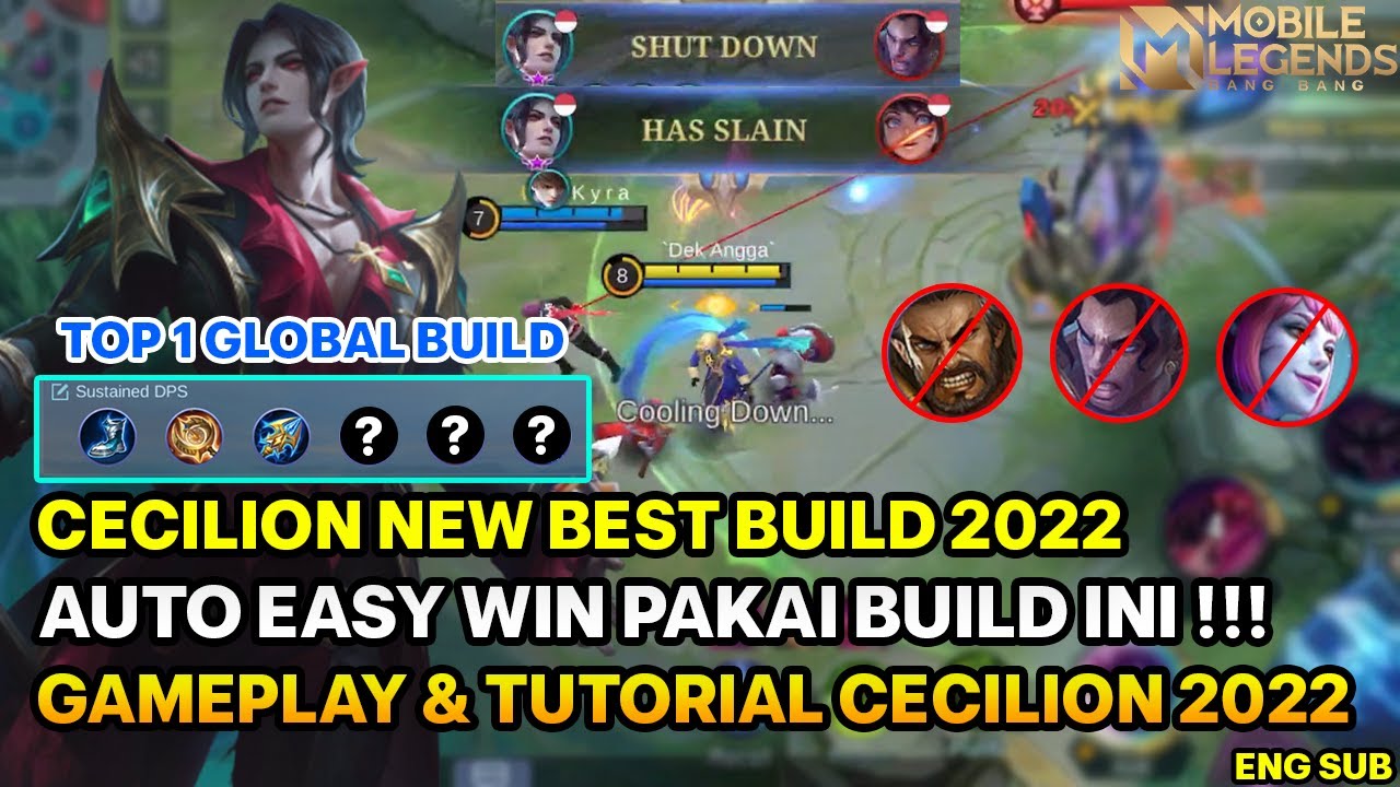 PERFECT CECILION GAMEPLAY 2022 | BUILD TOP 1 GLOBAL CECILION TERSAKIT ...