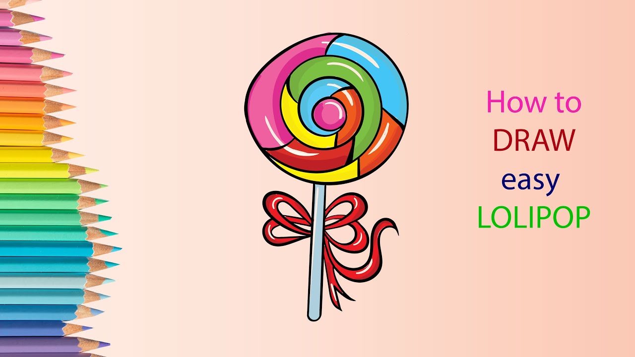 How to draw easy lolipop | drawing easy lolipop - YouTube