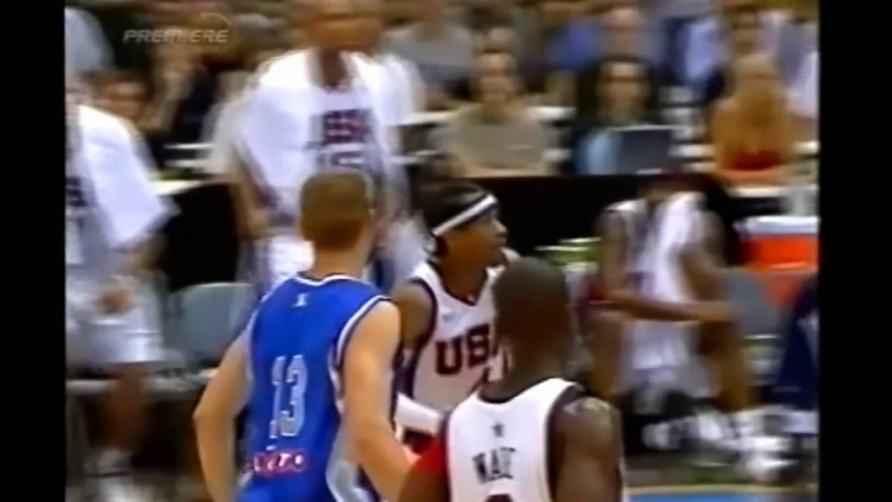 The only DUNK from Allen Iverson for Team USA - YouTube