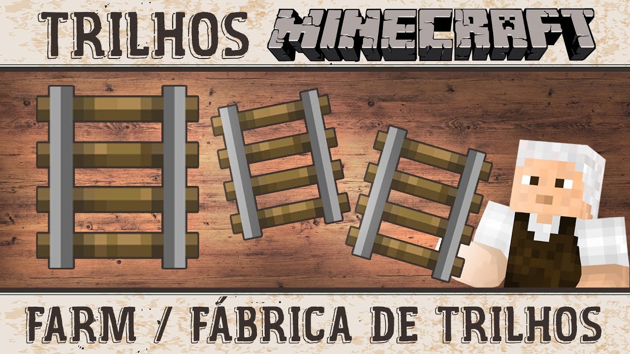 Como fazer uma FÁBRICA DE TRILHOS no Minecraft - Dicas do Benito - YouTube