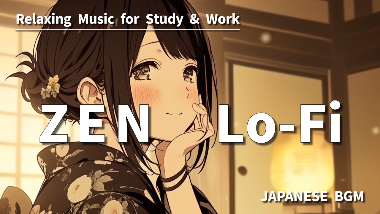 Zen Lo-Fi | Warm Evening in a Japanese Room | Relaxing BGM for Study ...