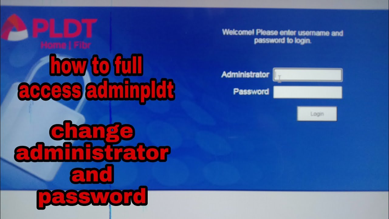 full access ONU router ng PLDT step by step AN5506-04-FA - YouTube