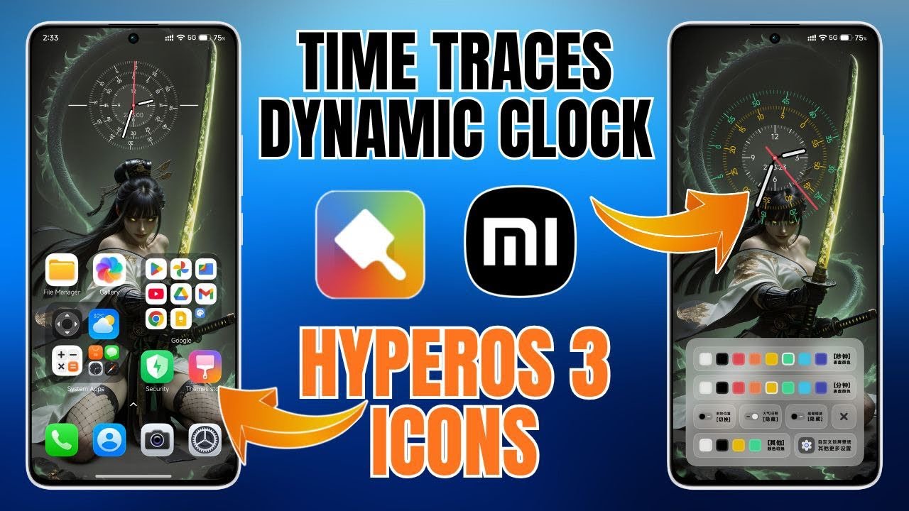 Beautiful Custom Theme With Dynamic Clock & HyperOS 3 iCon Pack on ...