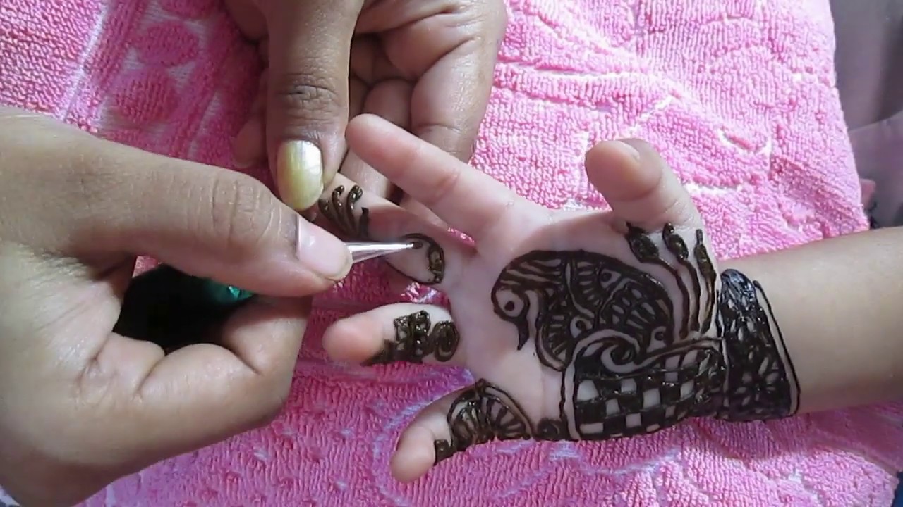 Easy and simple arty mehndi designs for kids hands |மருதாணி டிசைன் ...