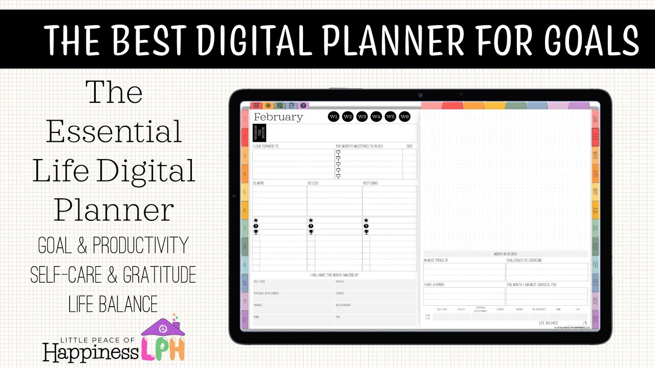 The BEST Digital Planner For Goal Setting Essential Life Planner The BEST Digital Planner For Goal Setting Essential Life Planner