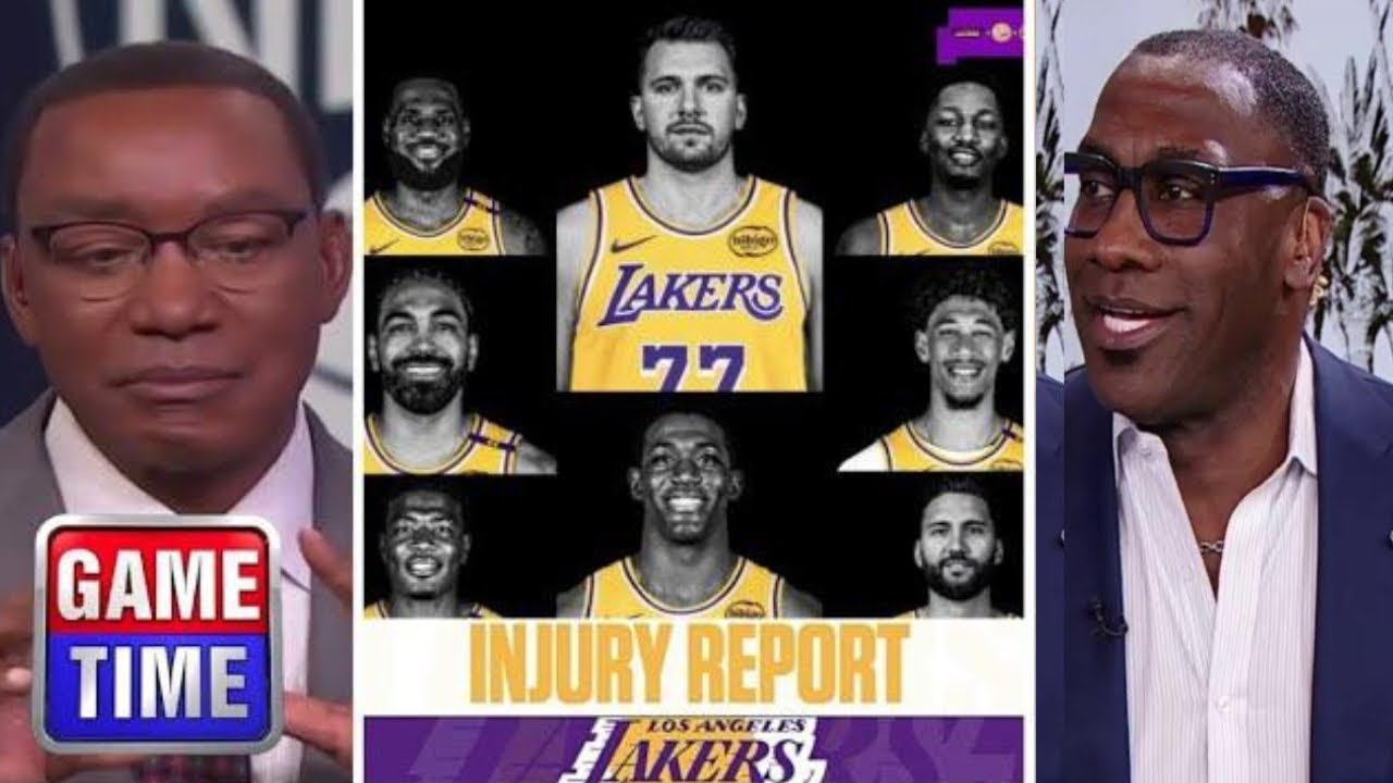 NBA Gametime crew react Lakers' injury report and starting 5 vs. Nuggets tonight lakers news ...