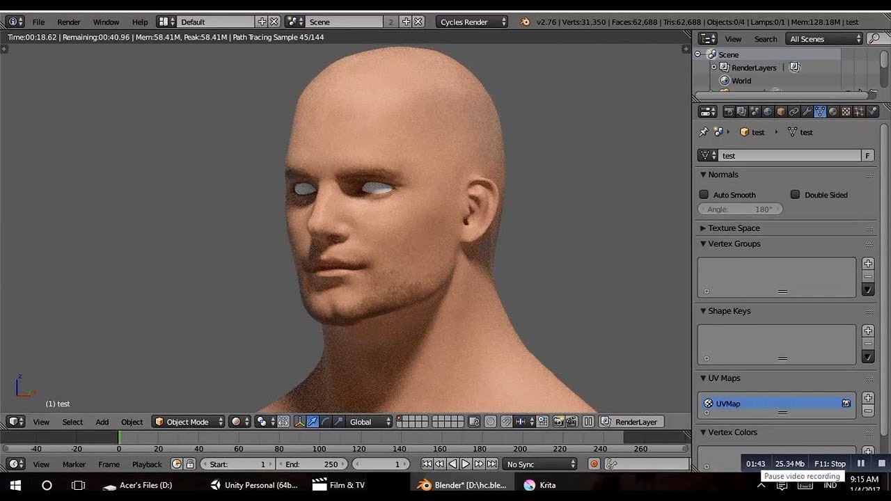 Sculptris 500+ Subs Special Sculpting Realistic Male Head - YouTube