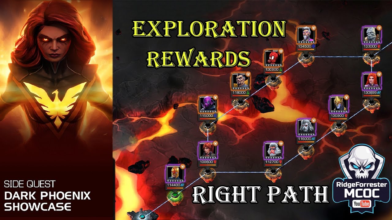 Dark Phoenix Showcase | RIGHT PATH | Exploration Rewards - MCOC - YouTube