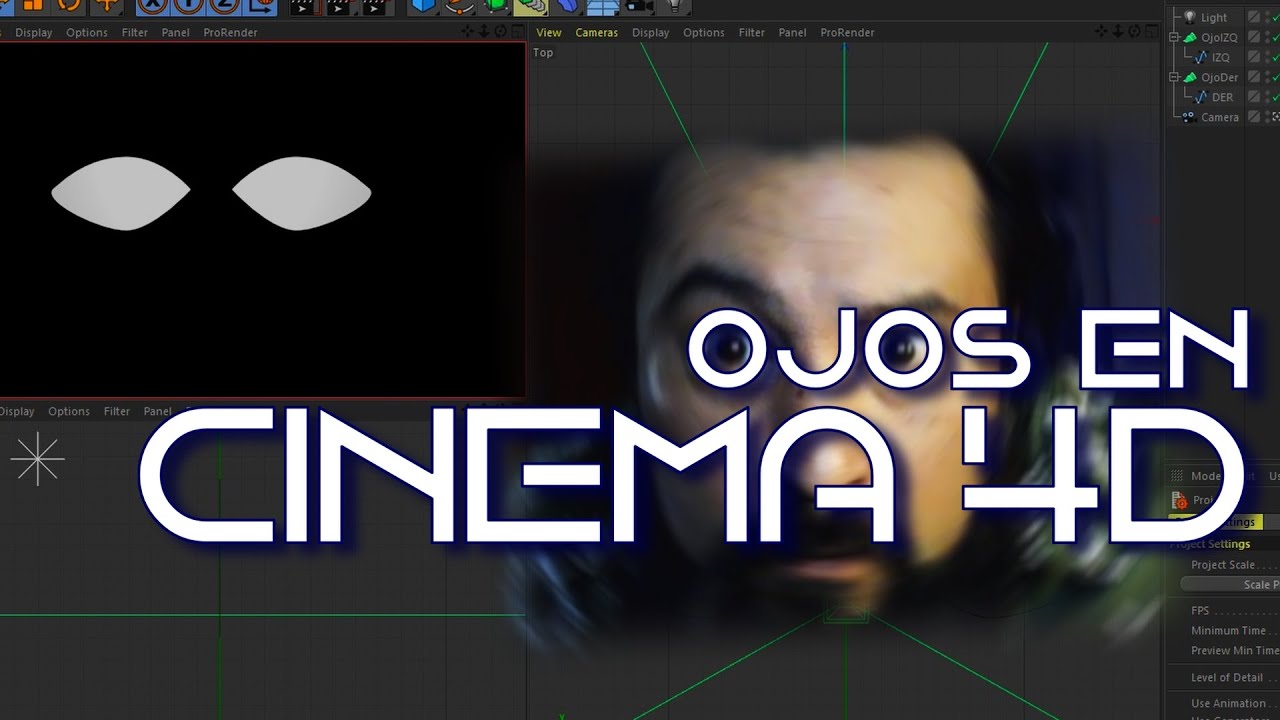Ojos 2D en Cinema4D - YouTube