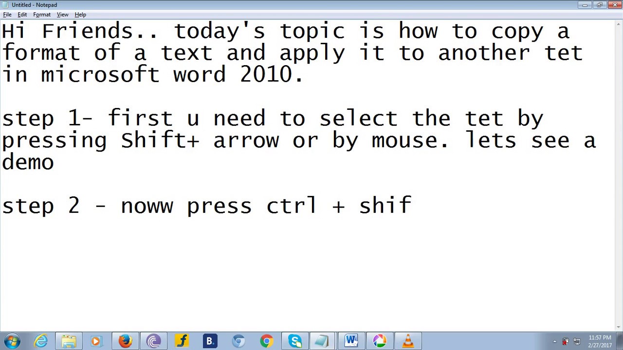 How To Copy A Format In Word Doc 2010 YouTube How To Copy A Format In Word Doc 2010 YouTube