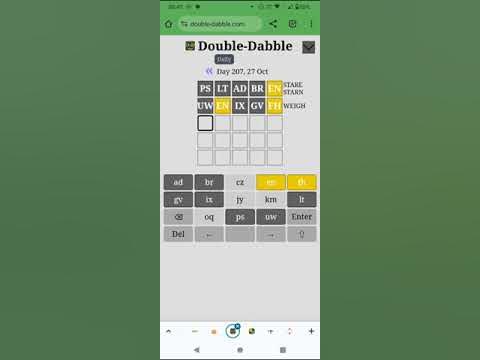 Wordle with paired-up letters! (Double-dabble puzzle for 27 Oct 24) - YouTube