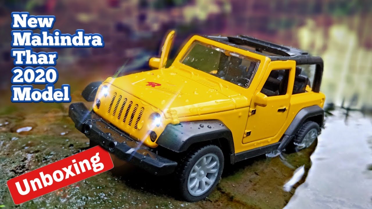 New Thar 2020 model car unboxing | most detailed model thar toy car ...