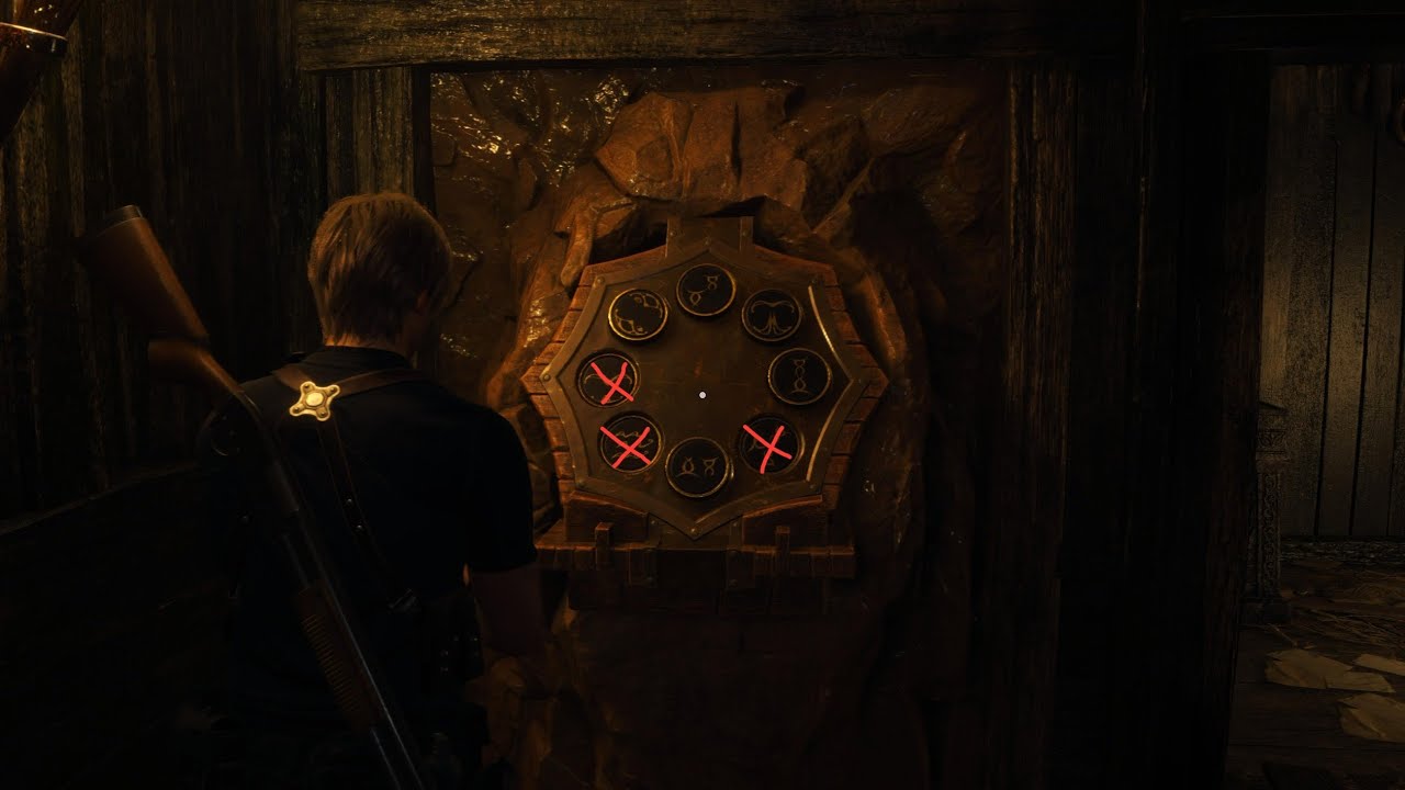 Resident Evil 4 REmake - Stone Dias 2 Puzzle (Blasphemer's Head) - YouTube