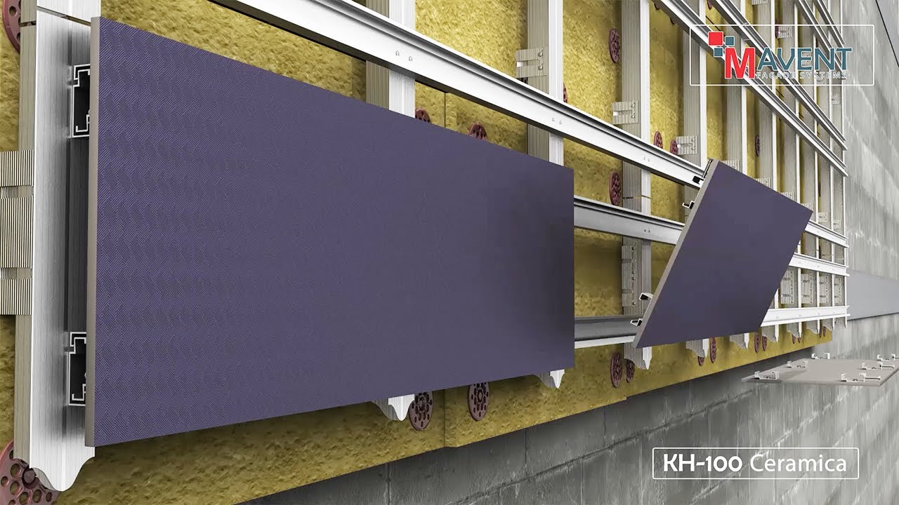 MAVent Facade System KH-100 Classic BO T Ceramica - YouTube